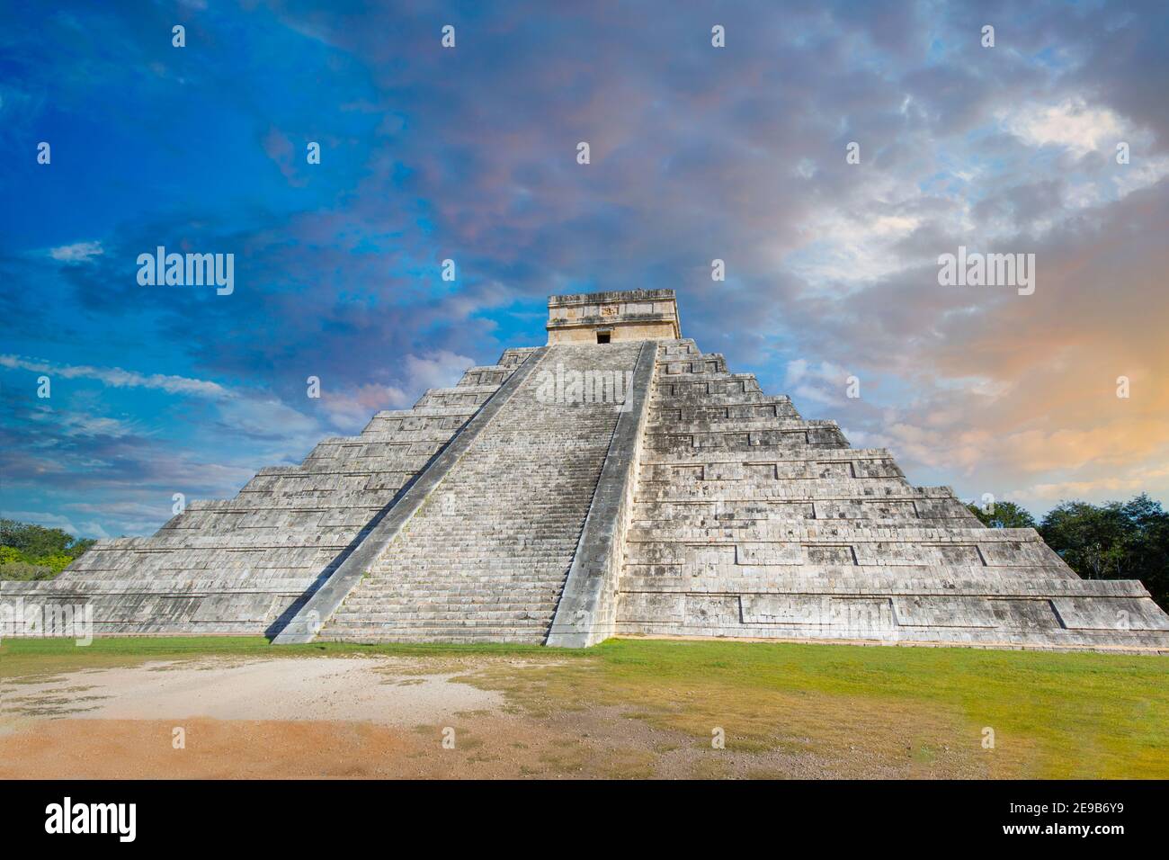 Chichen Itza, one of the largest Maya cities, a large pre-Columbian ...