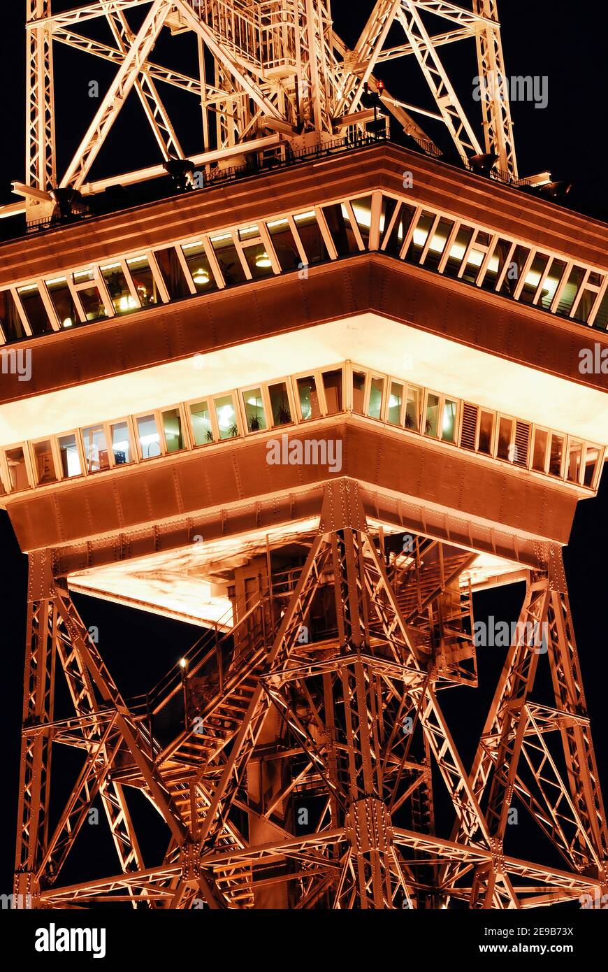 Berlin, Radio tower Funkturm, waves, signal radio tower architecture Berliner Funkturm, radio ...