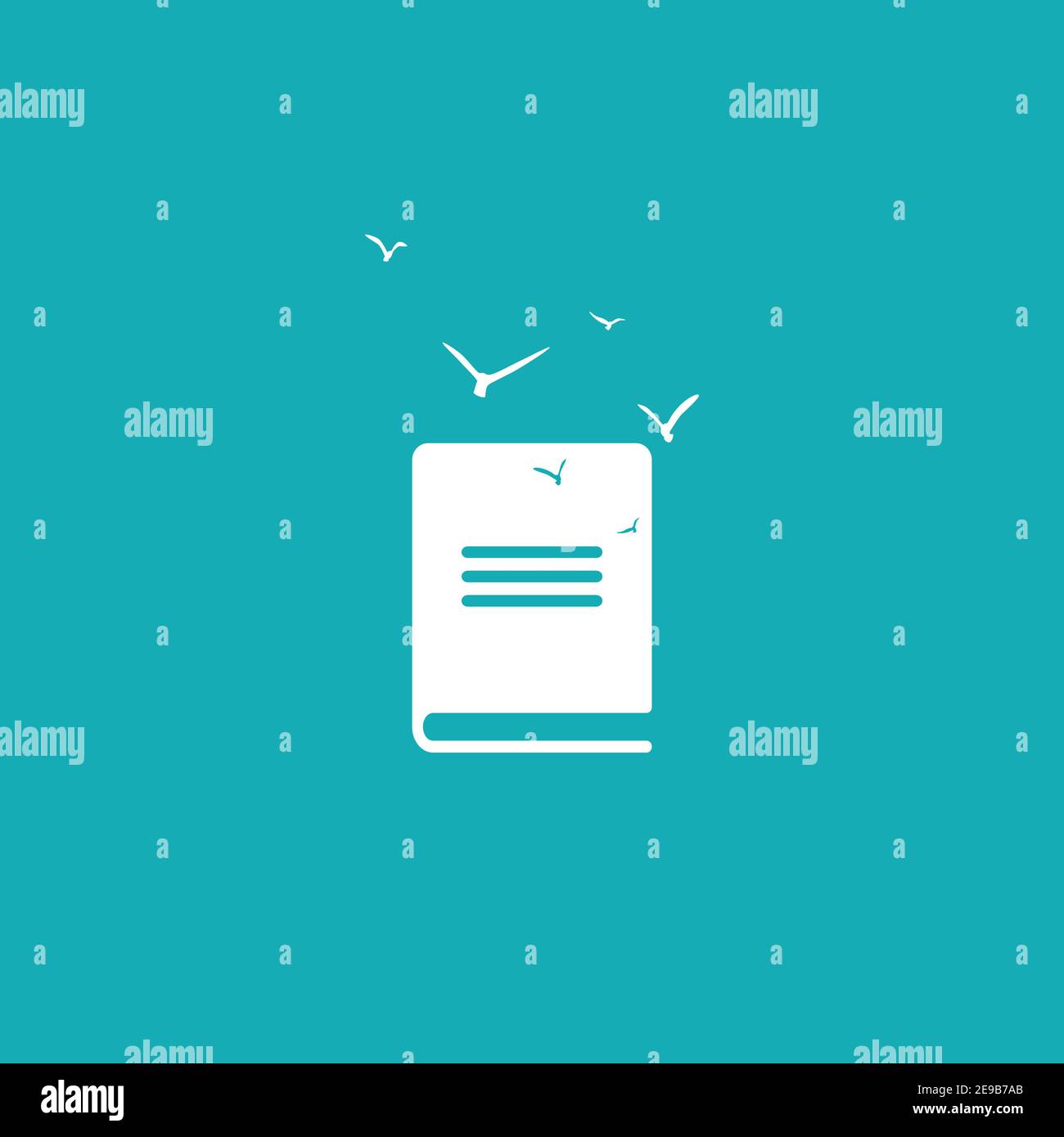 Birds flying out of book Stock Vector Images - Alamy