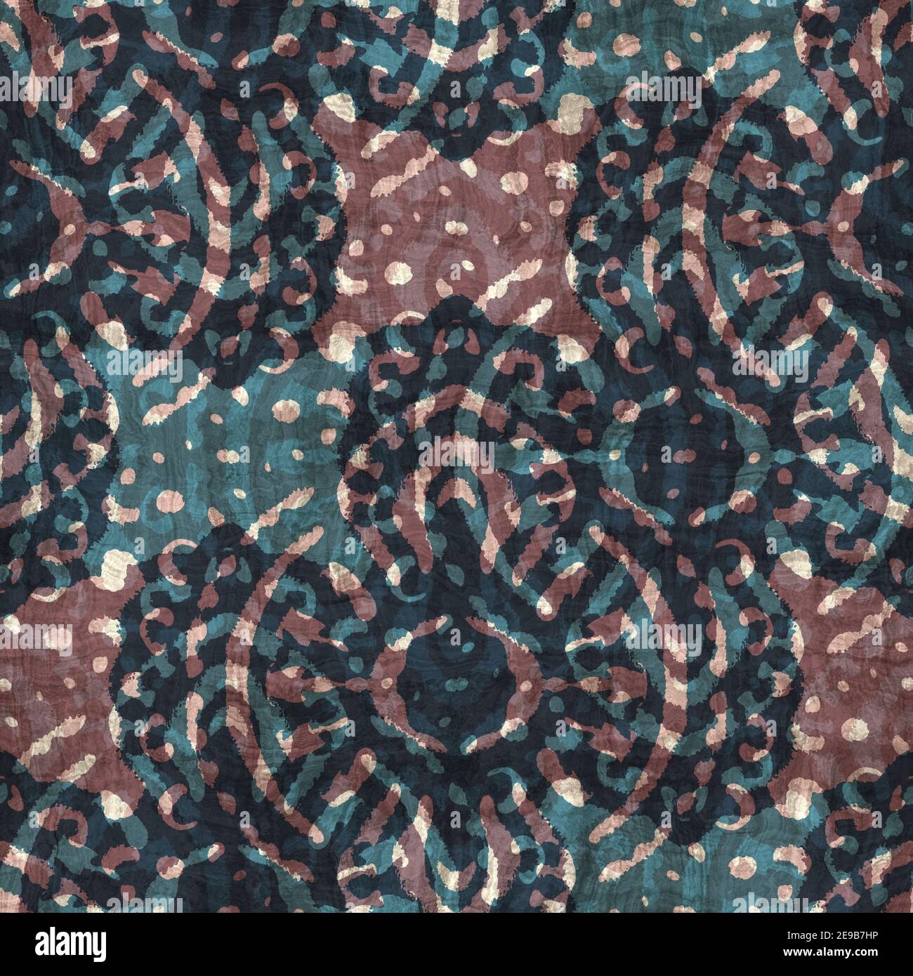 Seamless blue pink cream and navy surface pattern Stock Photo - Alamy