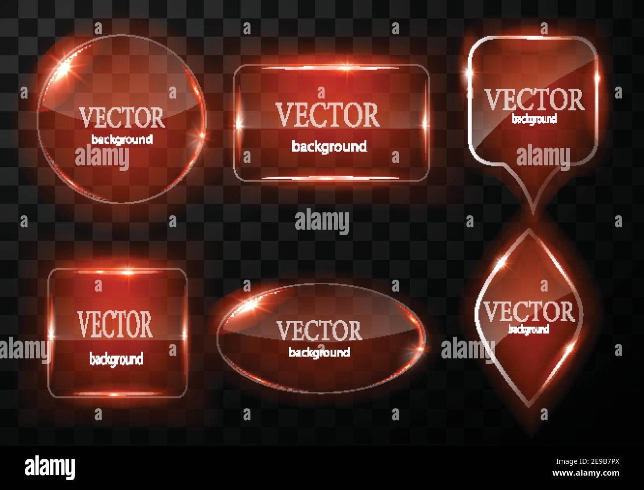 Transparent glass button vector hi-res stock photography and images - Alamy