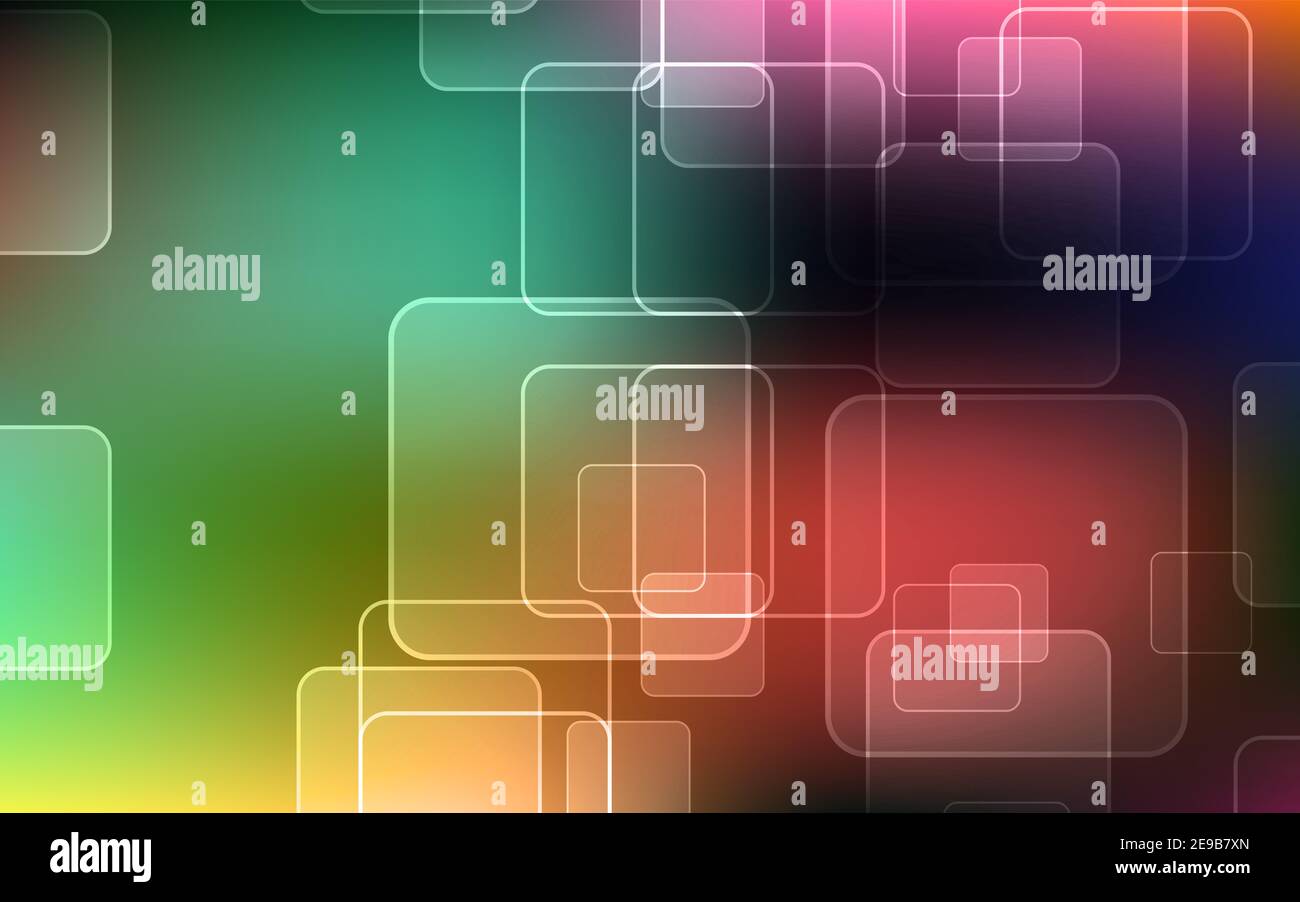 Abstract wide technology background with hexagons and gear wheels. Hi ...