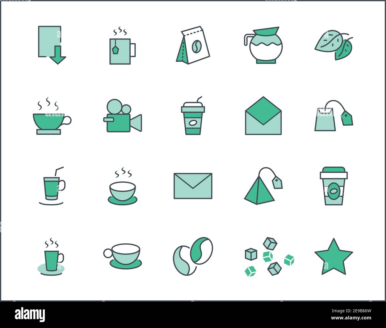 Coffee machine icon thin hi-res stock photography and images - Alamy