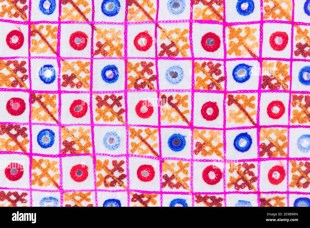 Traditional Kutch embroidery and mirror work Stock Photo - Alamy