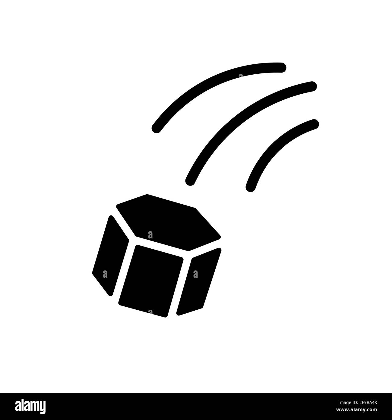 Thrown stone or paving stones or paving slabs vector glyph icon ...