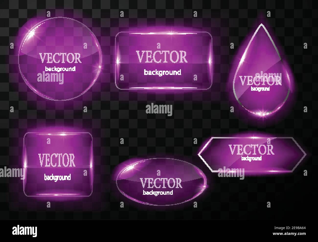 Glass vector button plane. Easy editable background Stock Vector Image & Art - Alamy