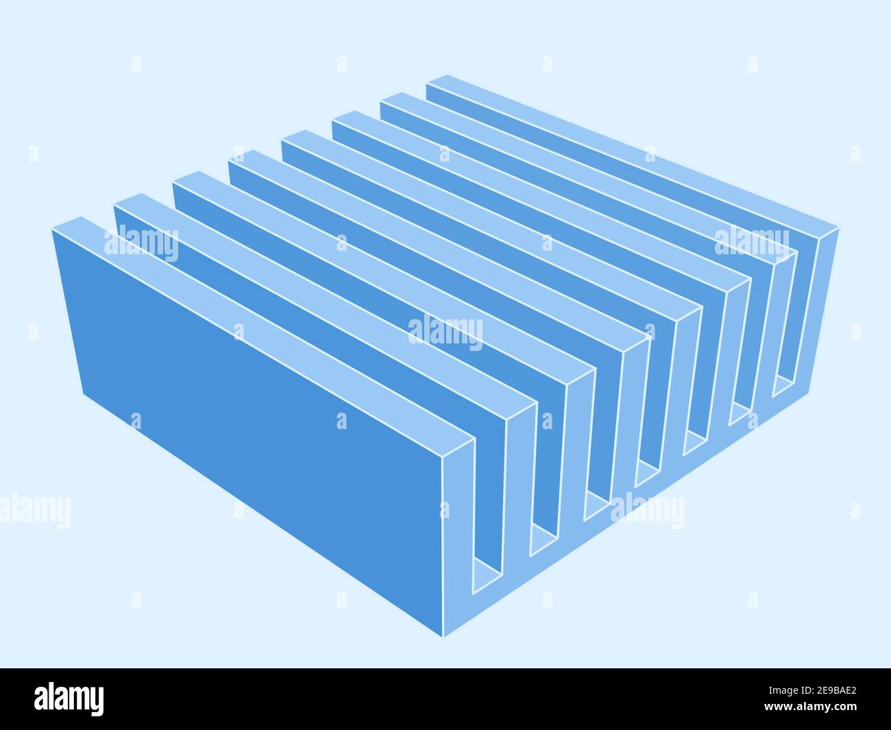 Illustration of the abstract radiator shape Stock Vector Image & Art ...