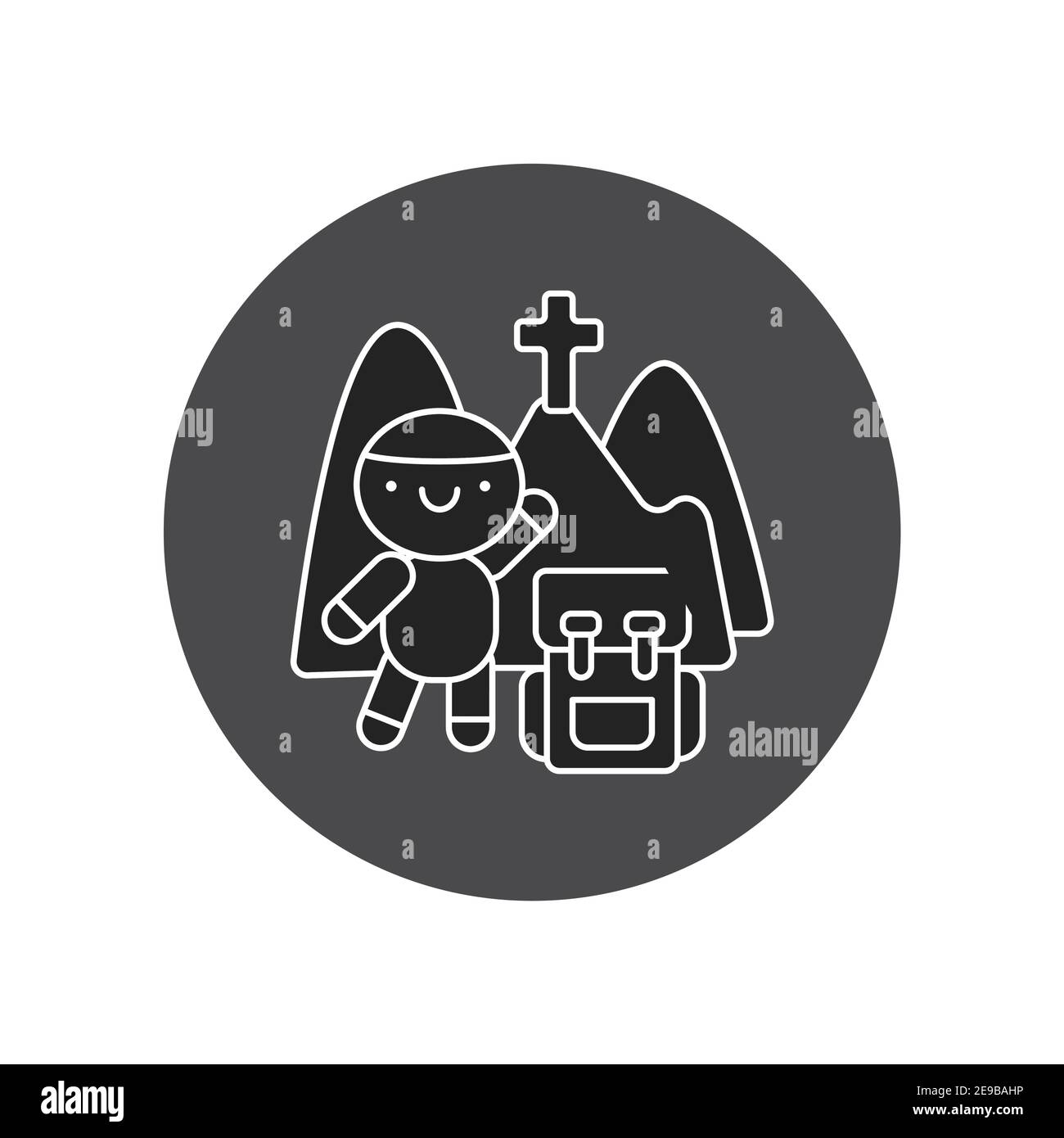 Pilgrimage logo Cut Out Stock Images & Pictures - Alamy