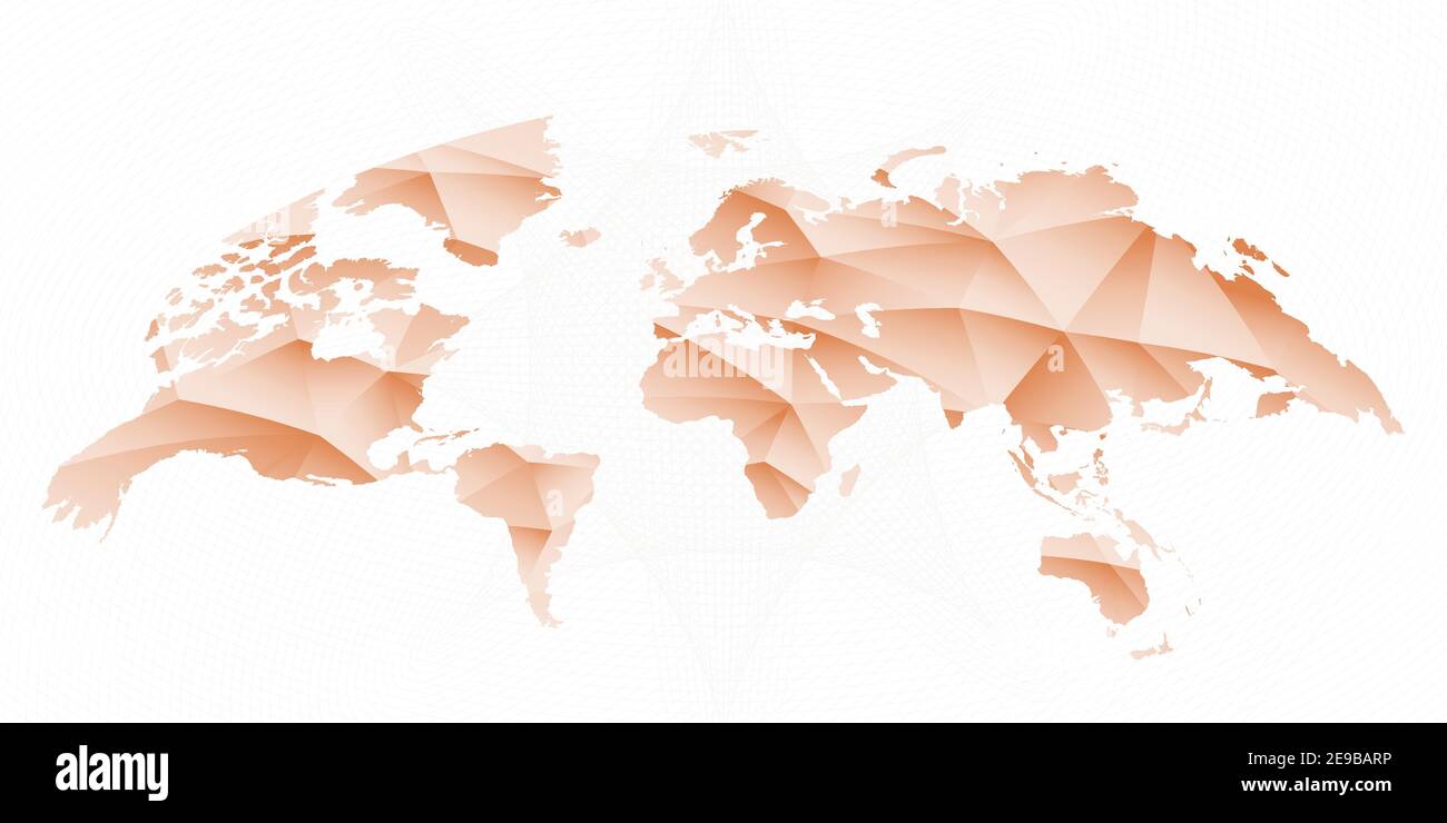 Rounded World Map. Vector Illustration Stock Vector Image & Art - Alamy