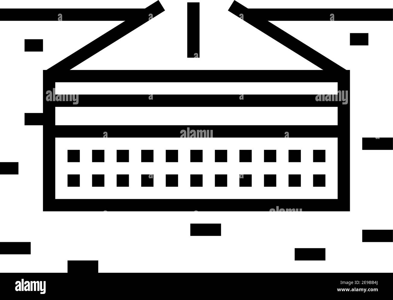 road layer stone line icon vector illustration Stock Vector Image & Art ...
