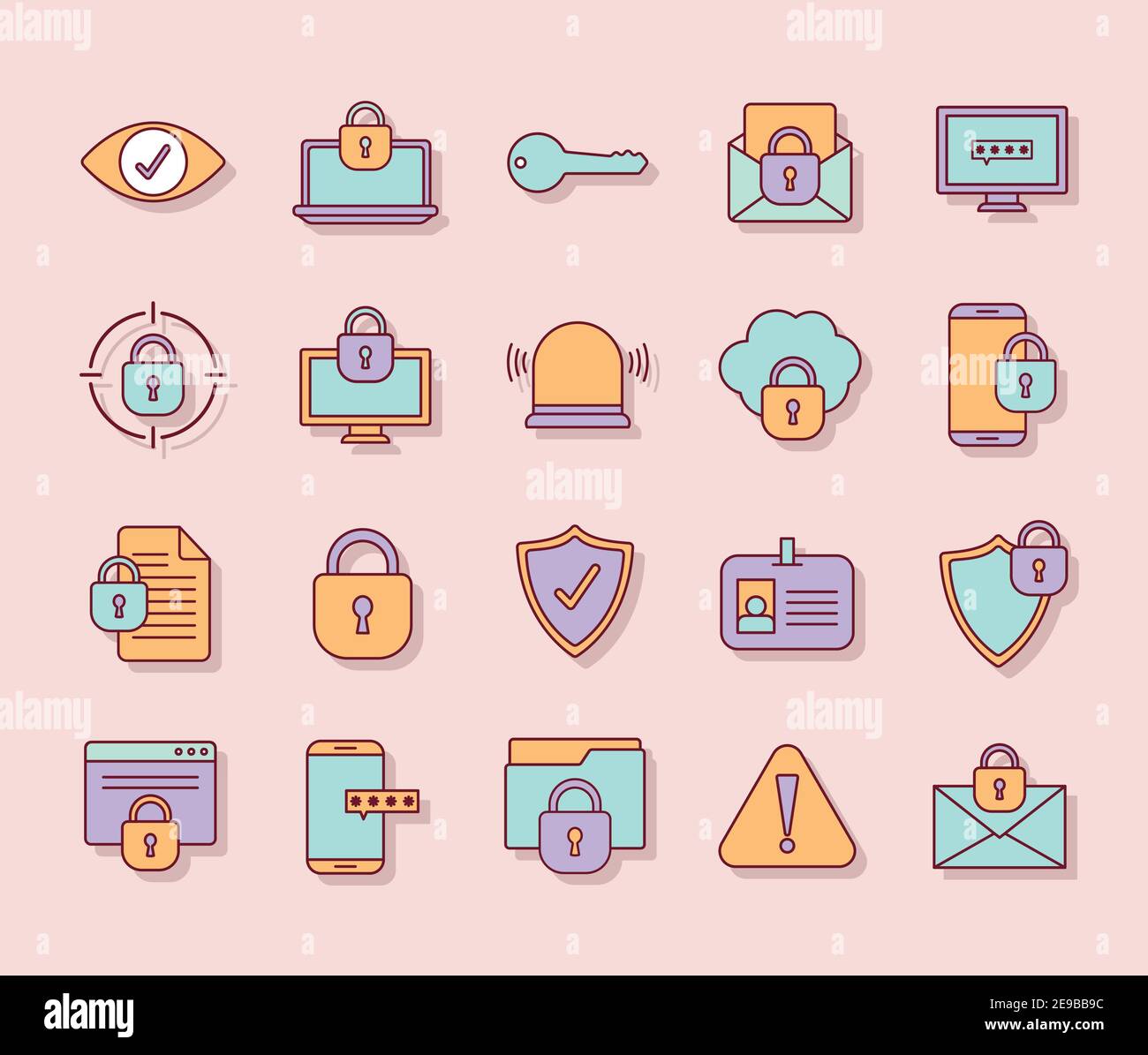 Security envelope shield key hi-res stock photography and images - Alamy