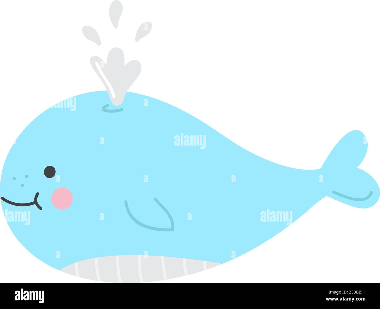 Cute baby whale vector illustration Stock Vector Image & Art - Alamy