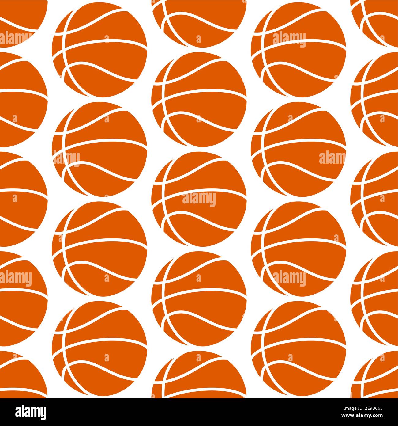 Seamless basketball balls pattern background Stock Vector Images - Alamy
