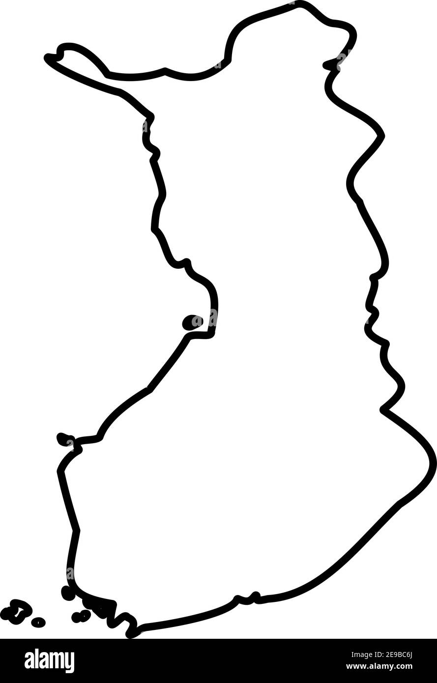 Finland Map Outline