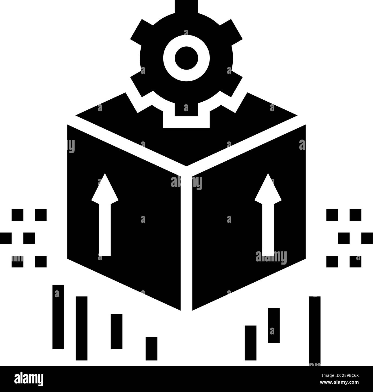 computer soft development glyph icon vector illustration Stock Vector ...