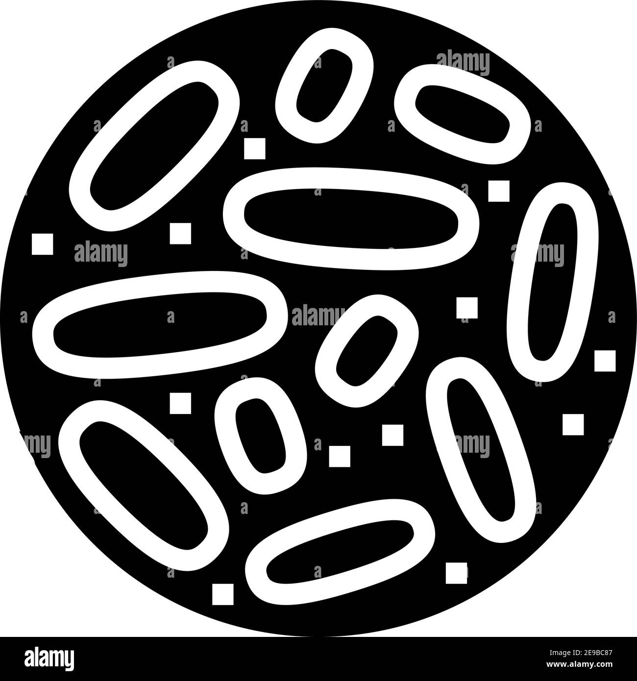 lactobacillus probiotics glyph icon vector illustration Stock Vector ...