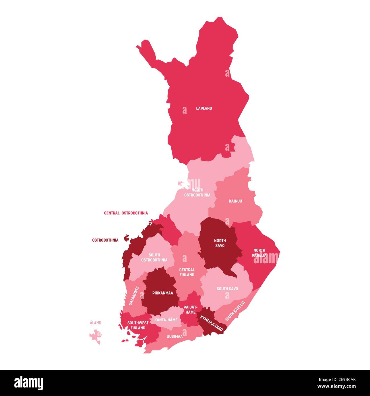 Political Map Of Finland Finland Regions Map