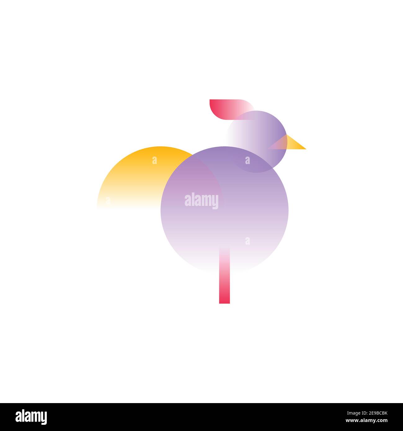 Vector cock in gradient style. Digital art Stock Vector Image & Art - Alamy