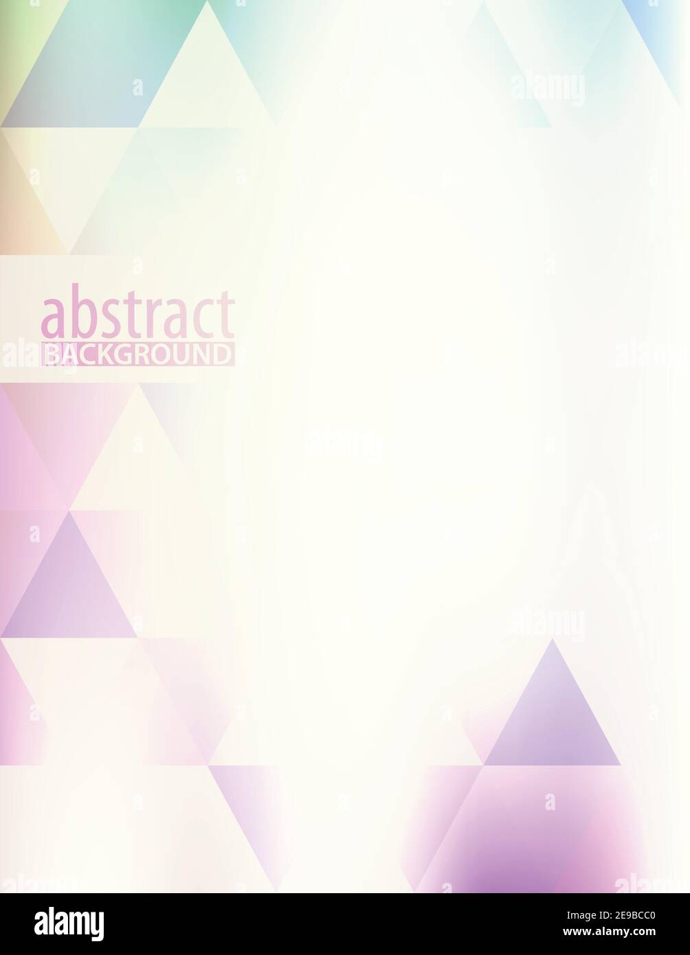 Simple light violet hipster background with transparent triangles ...