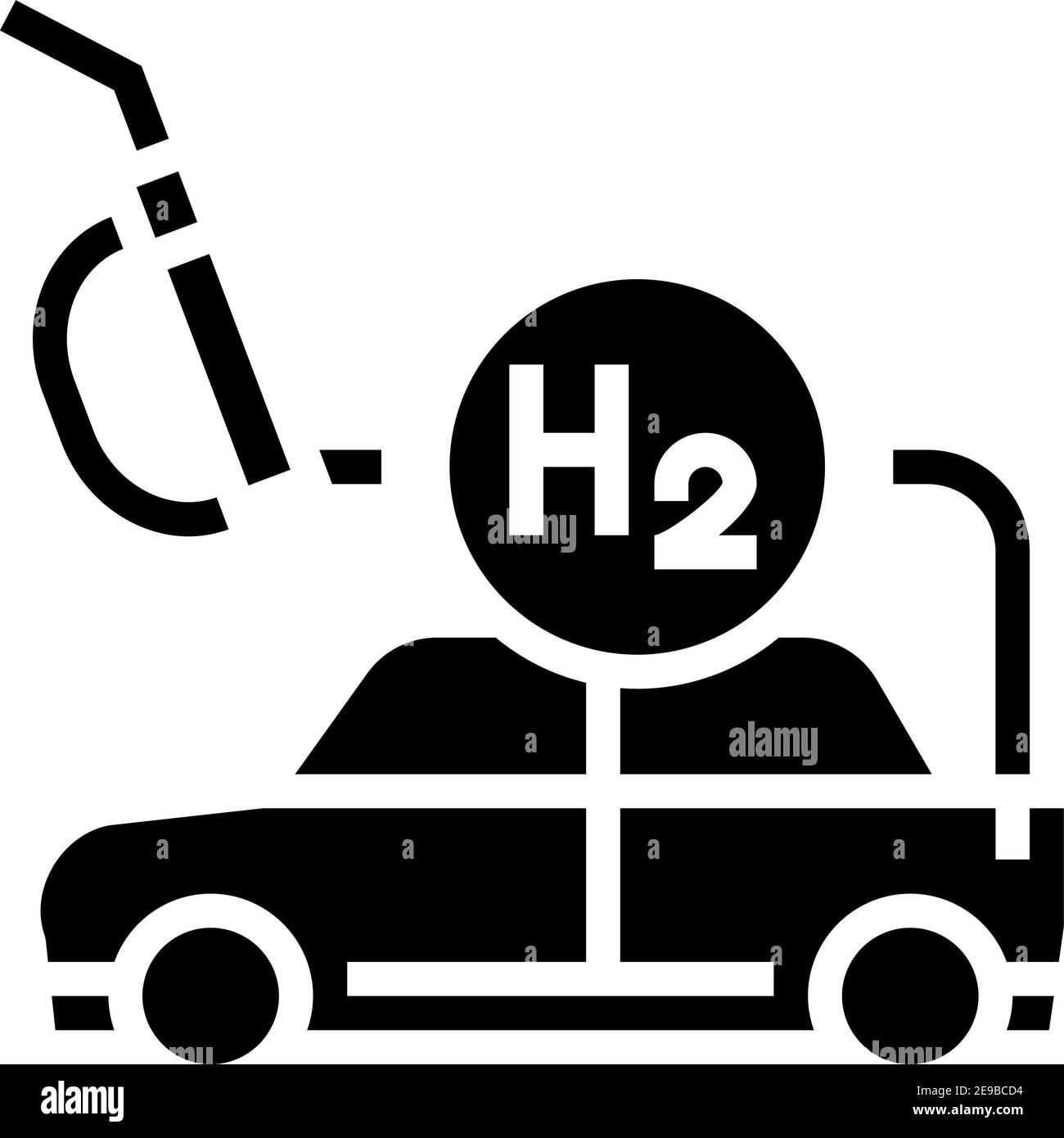 Electric car refueling vector Black and White Stock Photos & Images - Alamy