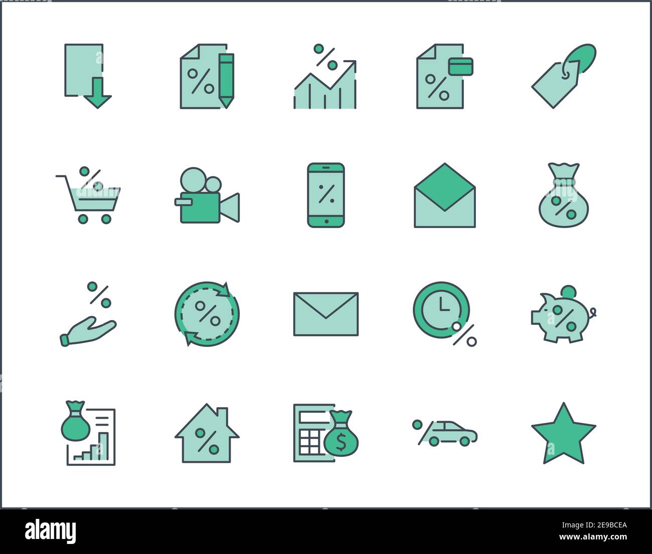 Loan and deposit rate Stock Vector Images - Alamy