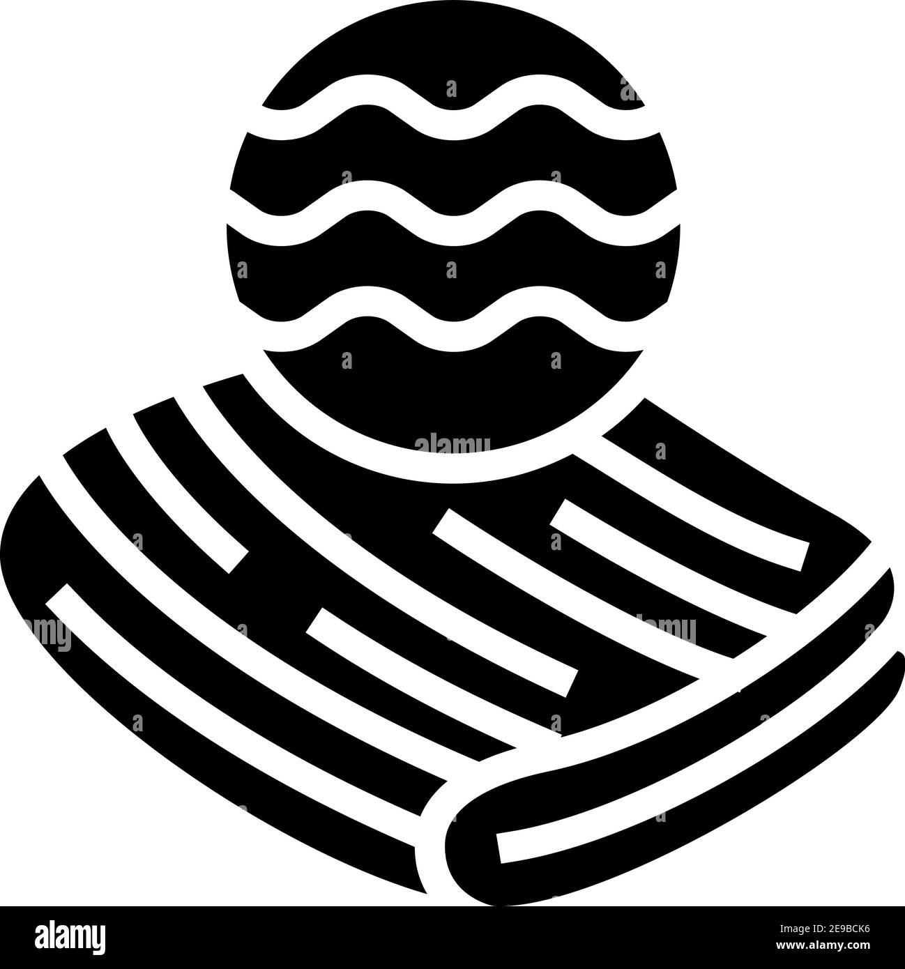 velveteen fabric glyph icon vector illustration Stock Vector Image ...