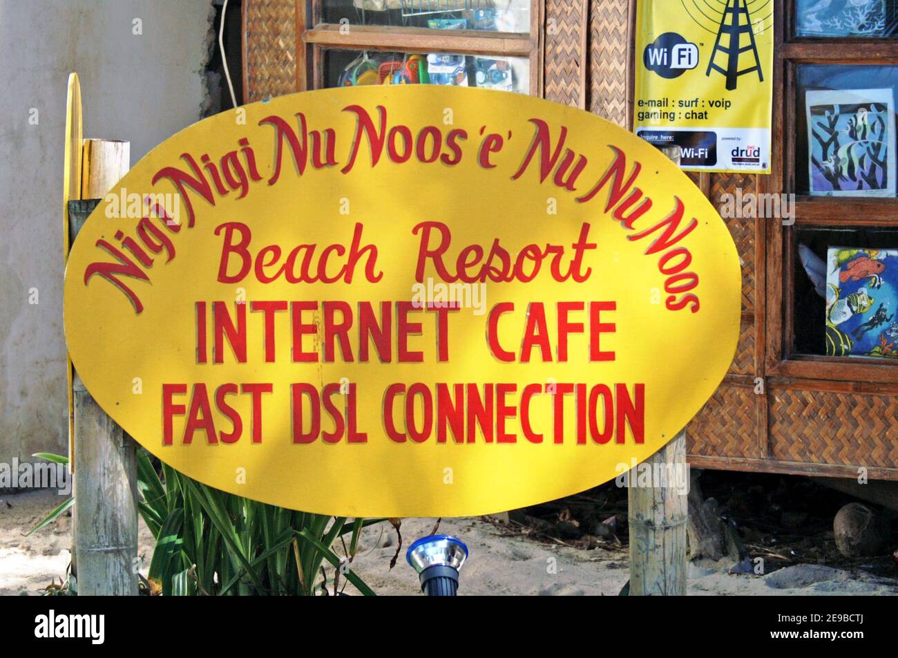 Philippines internet cafe sign hi-res stock photography and images - Alamy