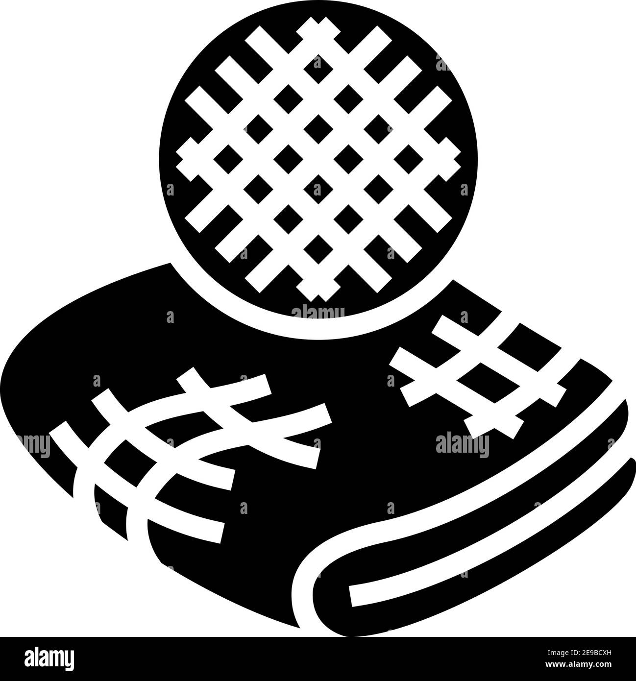 linen fabric glyph icon vector illustration Stock Vector Image & Art ...