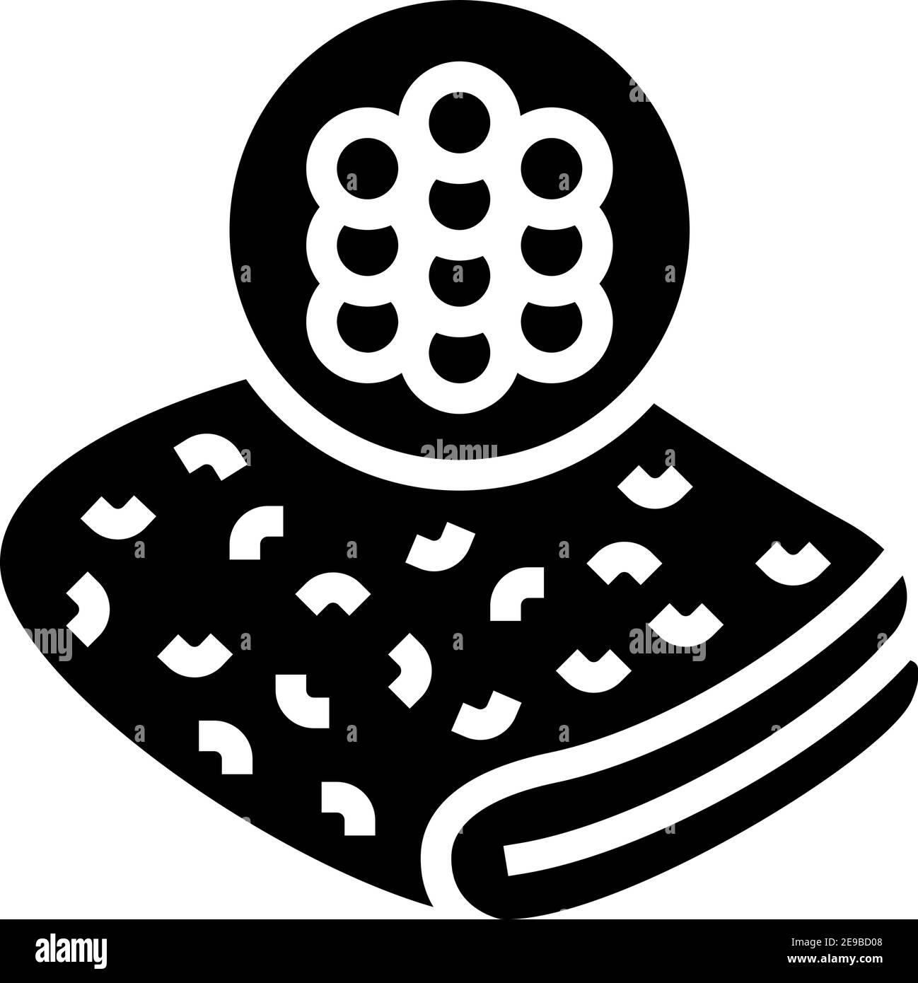 acrylic fabric glyph icon vector illustration Stock Vector Image & Art ...