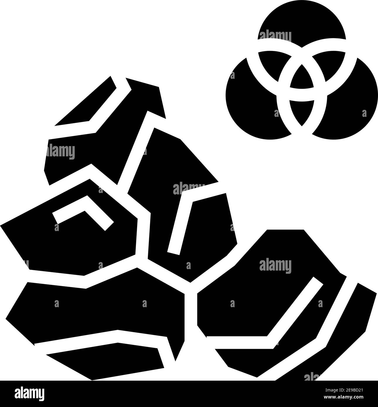mineral stone glyph icon vector illustration Stock Vector Image & Art ...