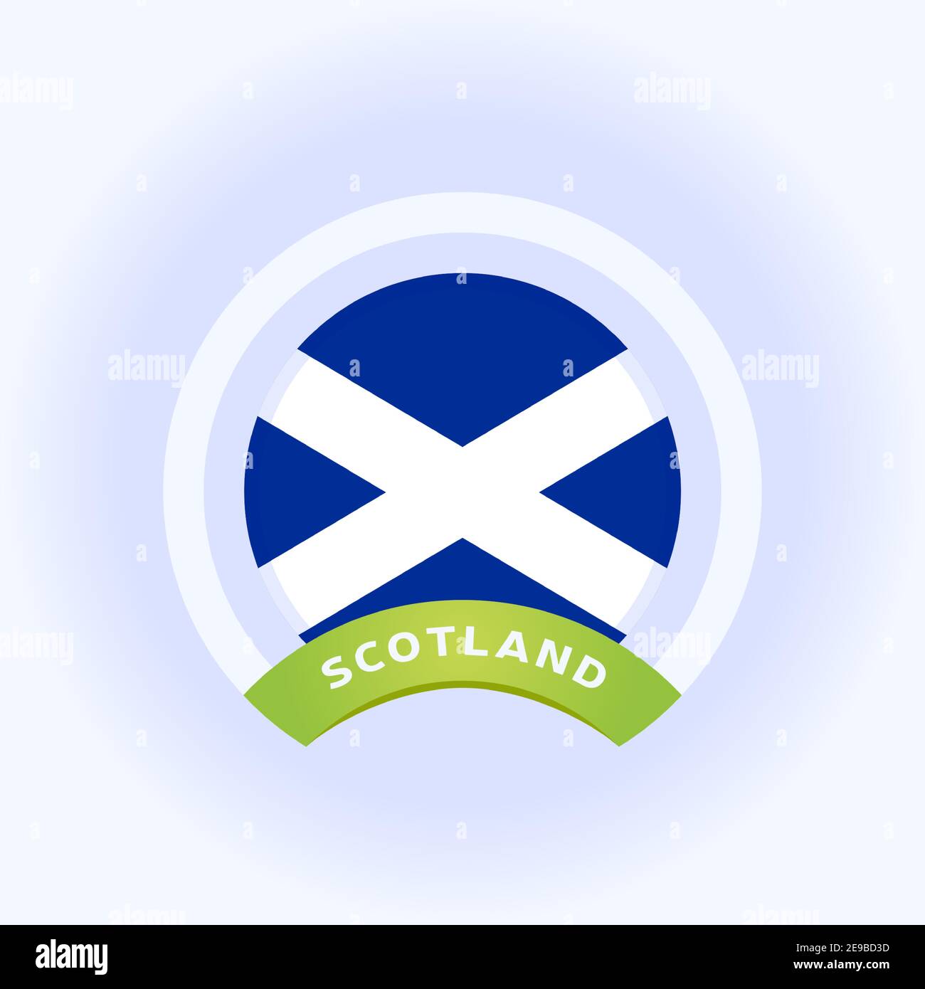Scotland vector flag. European football 2020 tournament final stage ...