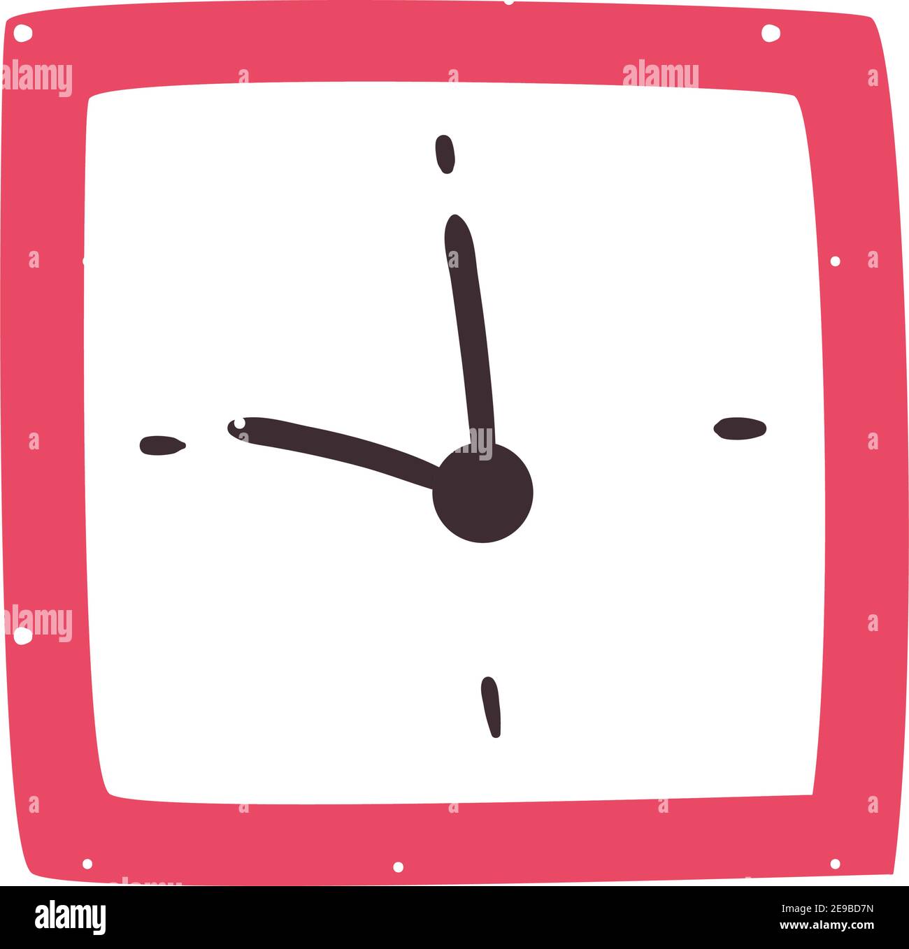 Squared clock design, Time tool watch second deadline measure countdown ...