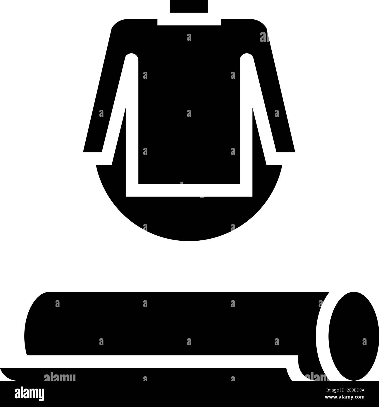 clothing textile fabric glyph icon vector illustration Stock Vector ...
