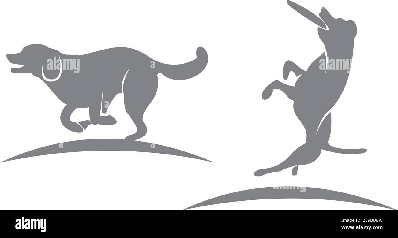 Dog Pet Set template design Animal illustration Emblem Mascot Stock ...