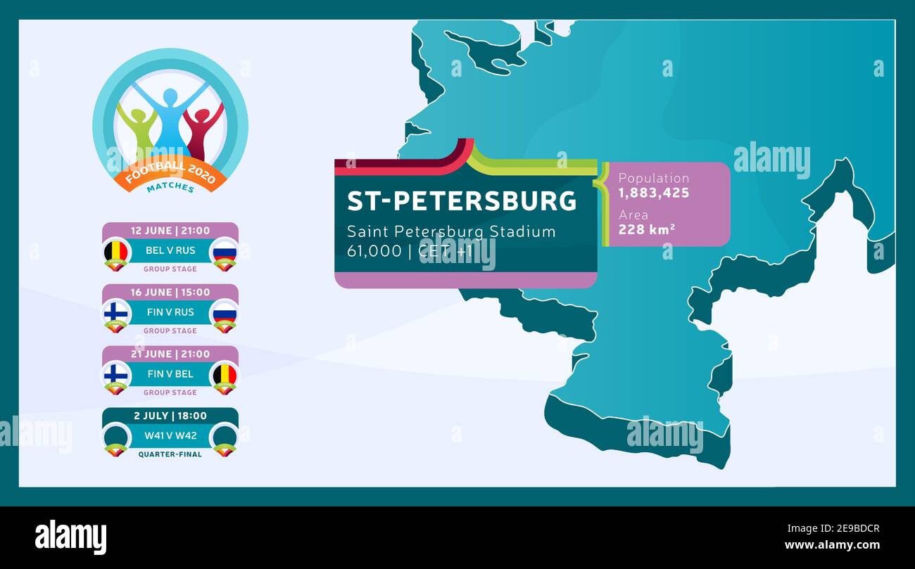 Isometric Russia country map tagged in Saint Petersburg stadium which ...