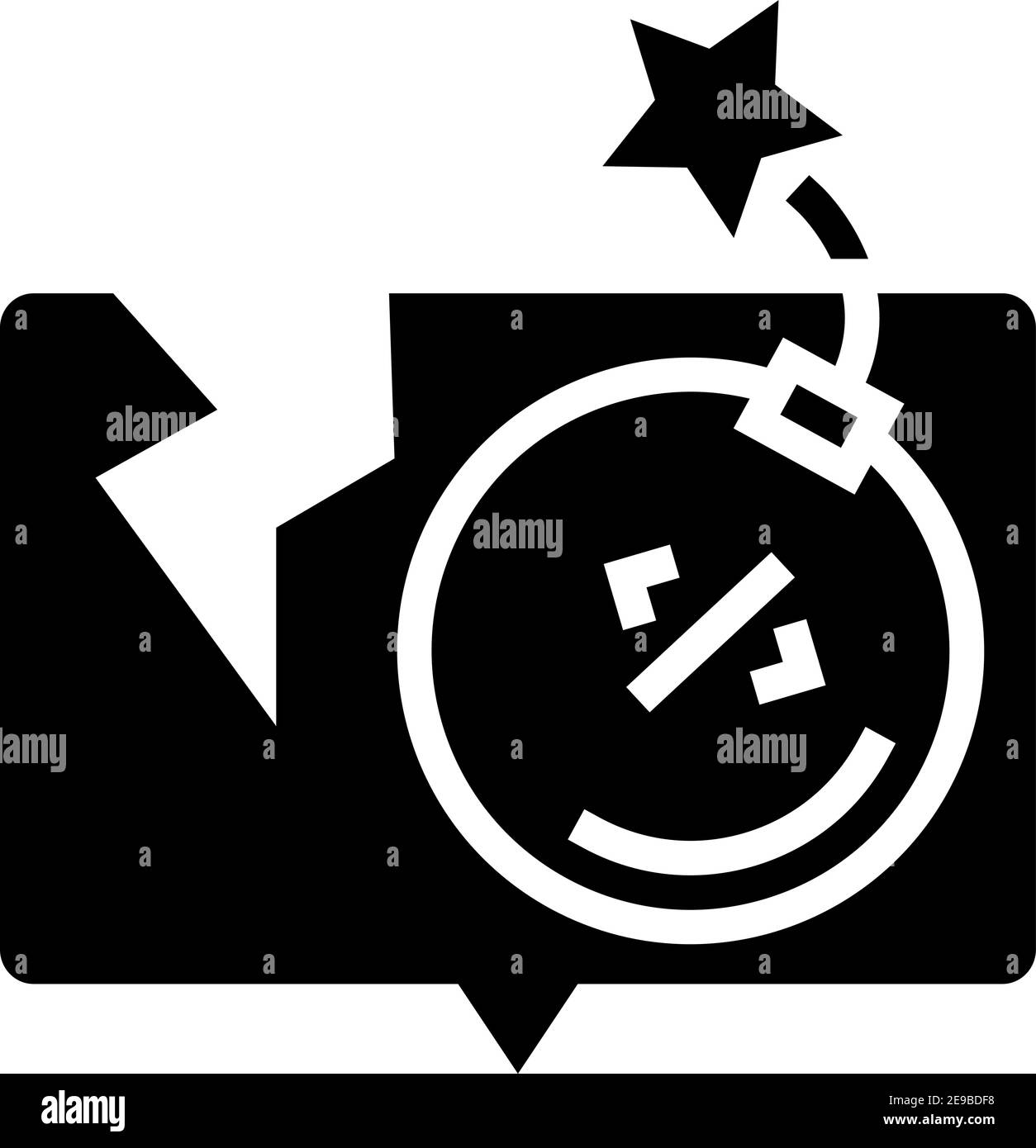 account or program hacking glyph icon vector illustration Stock Vector ...