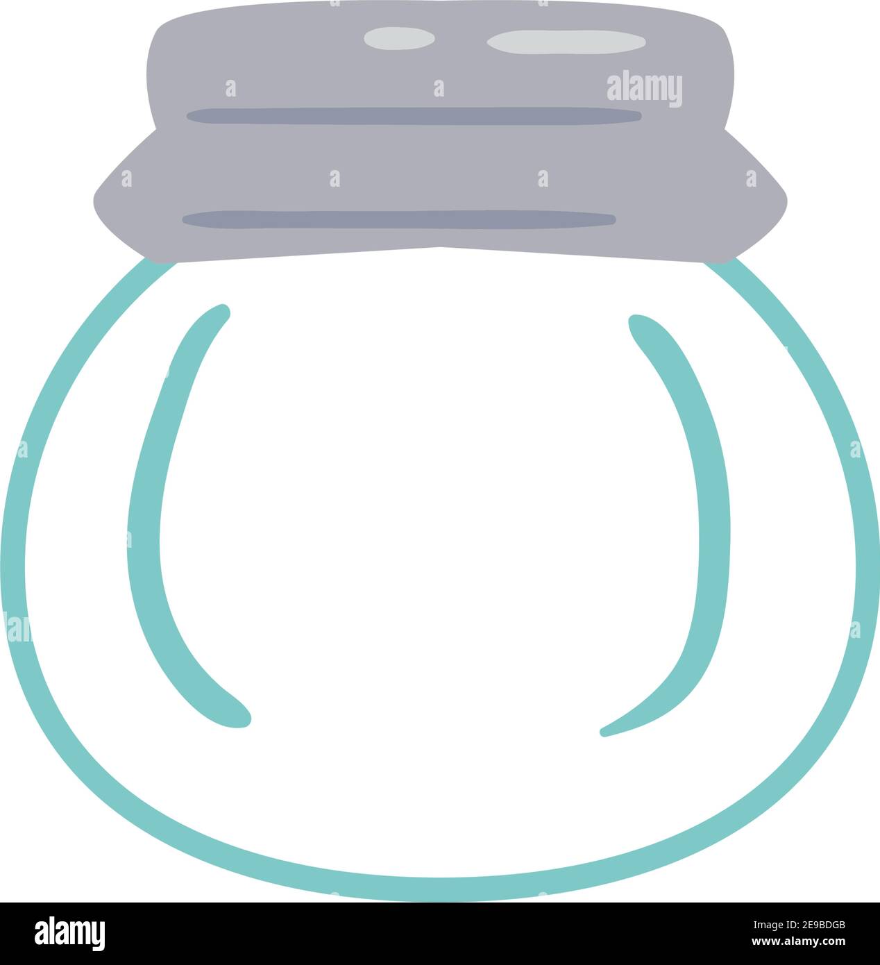 glass jar with gray cover design, Cook kitchen eat and food theme ...