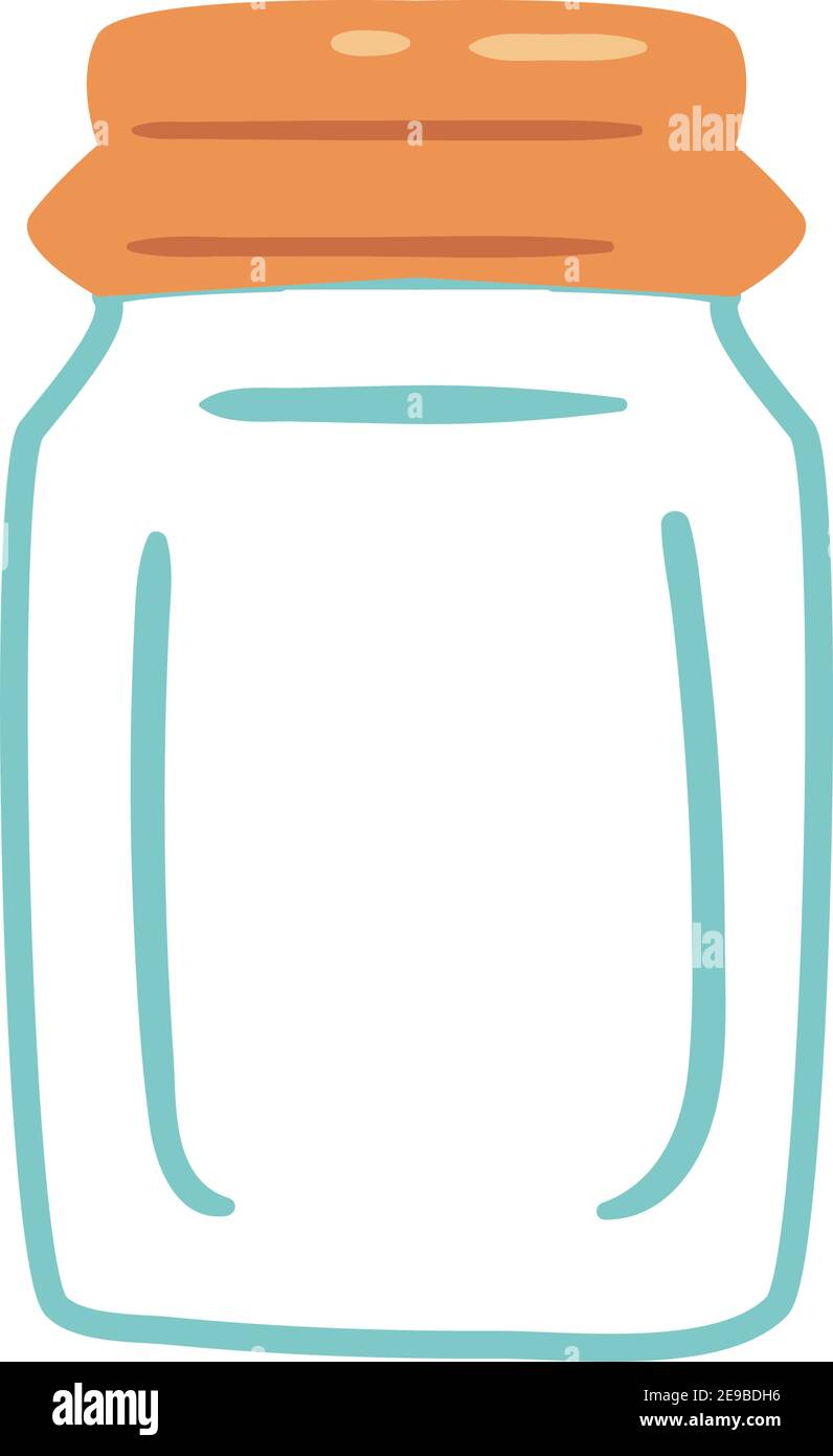 glass jar with orange cover design, Cook kitchen eat and food theme ...