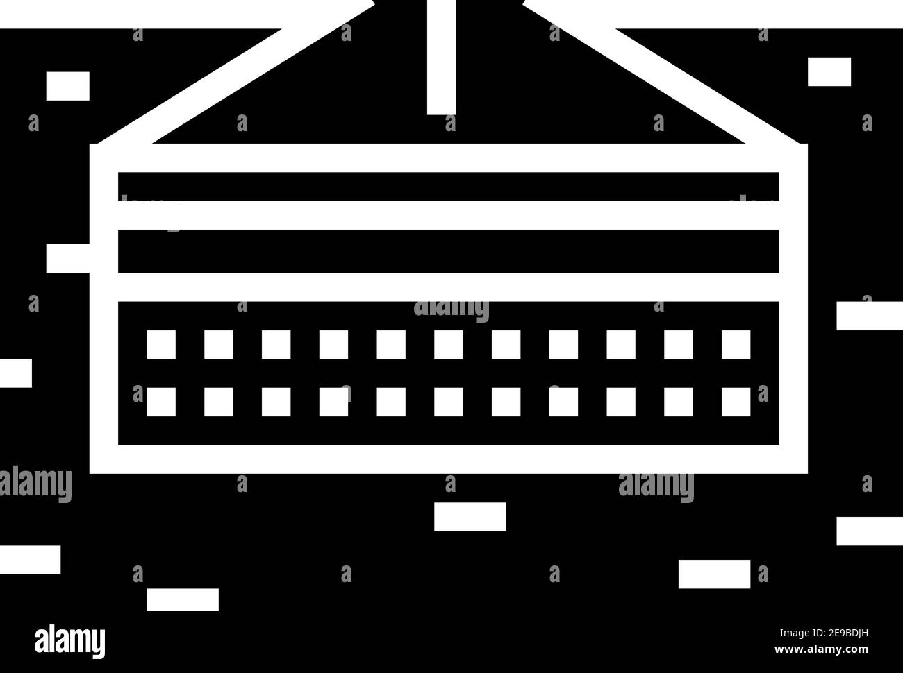 road layer stone glyph icon vector illustration Stock Vector Image ...