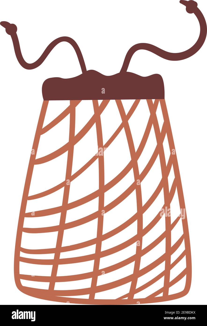 shopping grid bag design of commerce and market theme Vector ...