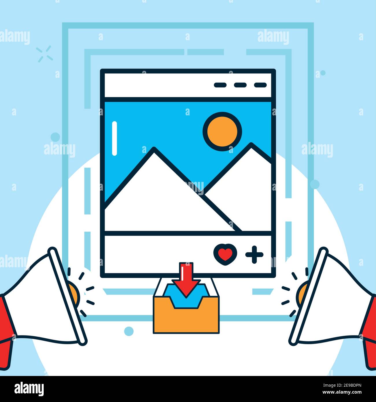 Social media megaphones and picture design, multimedia communication ...