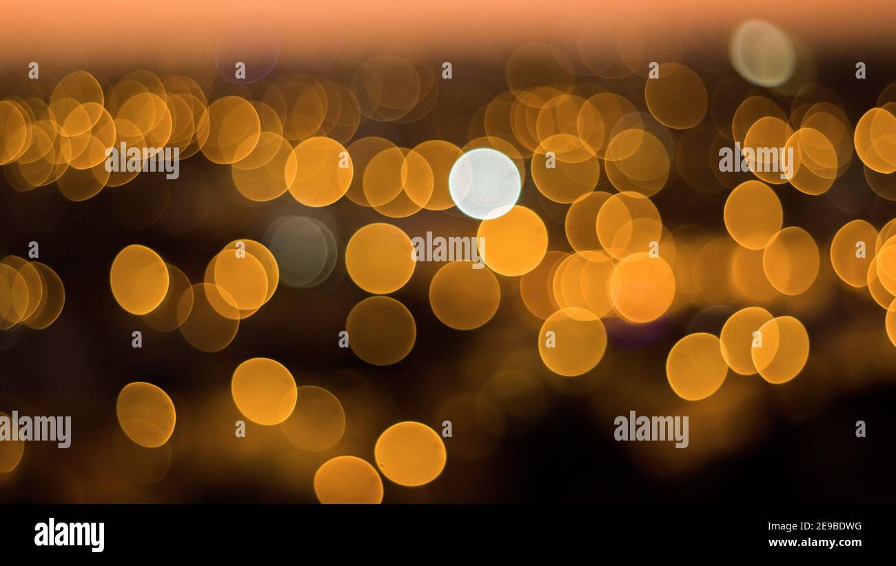 Large orbs of light landscape lima peru Stock Photo - Alamy