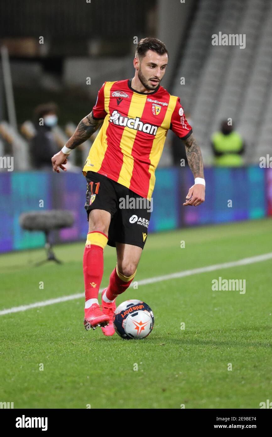 Jonathan Clauss 11 Lens during the French championship Ligue 1 football ...