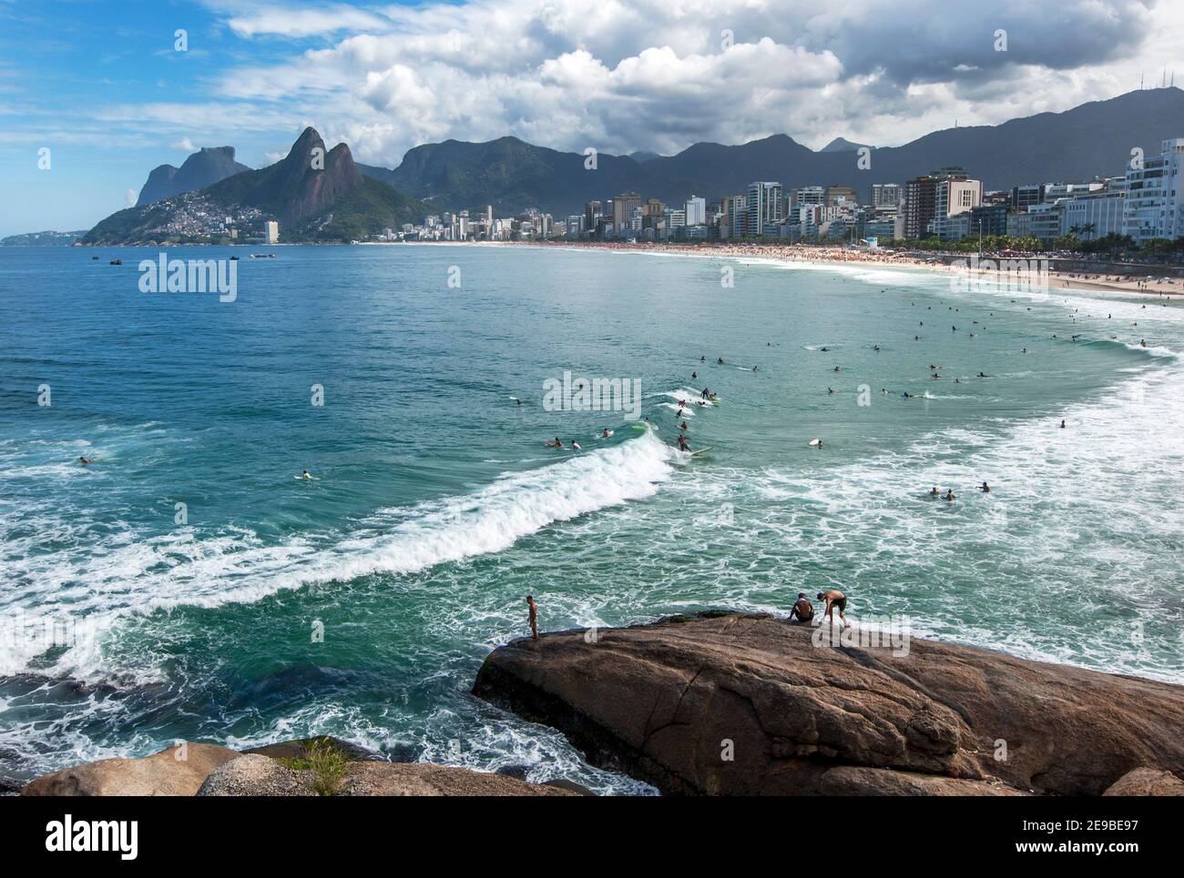 Rio de janeiro beach from above hi-res stock photography and images - Alamy