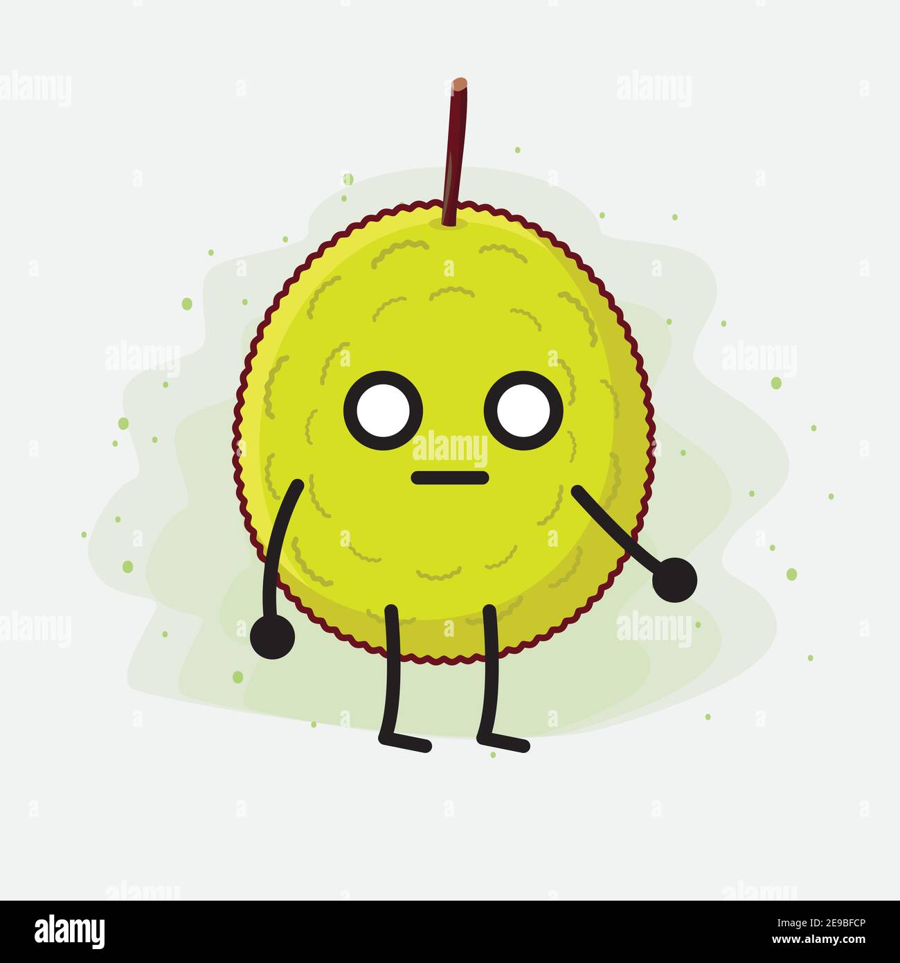 An illustration of Cute Entawak Jackfruit Mascot Character Stock Vector ...