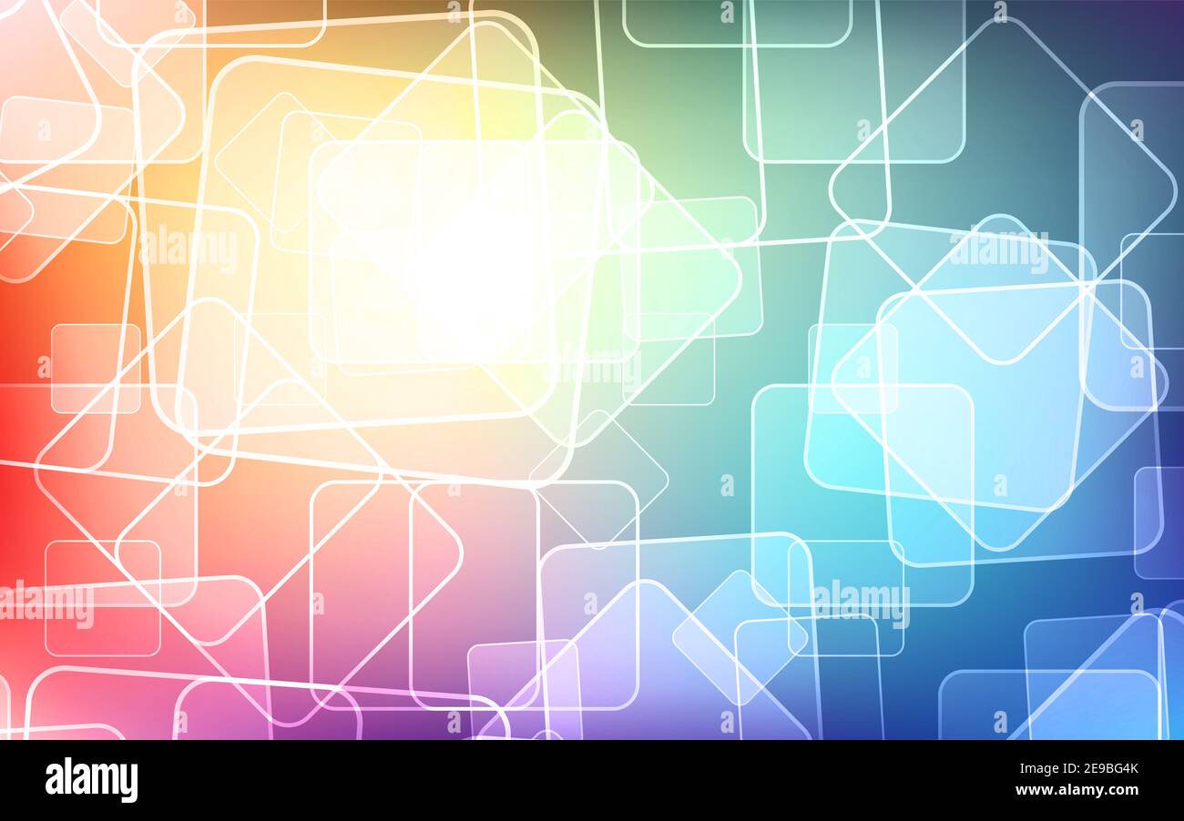 Abstract wide technology background with hexagons and gear wheels. Hi ...