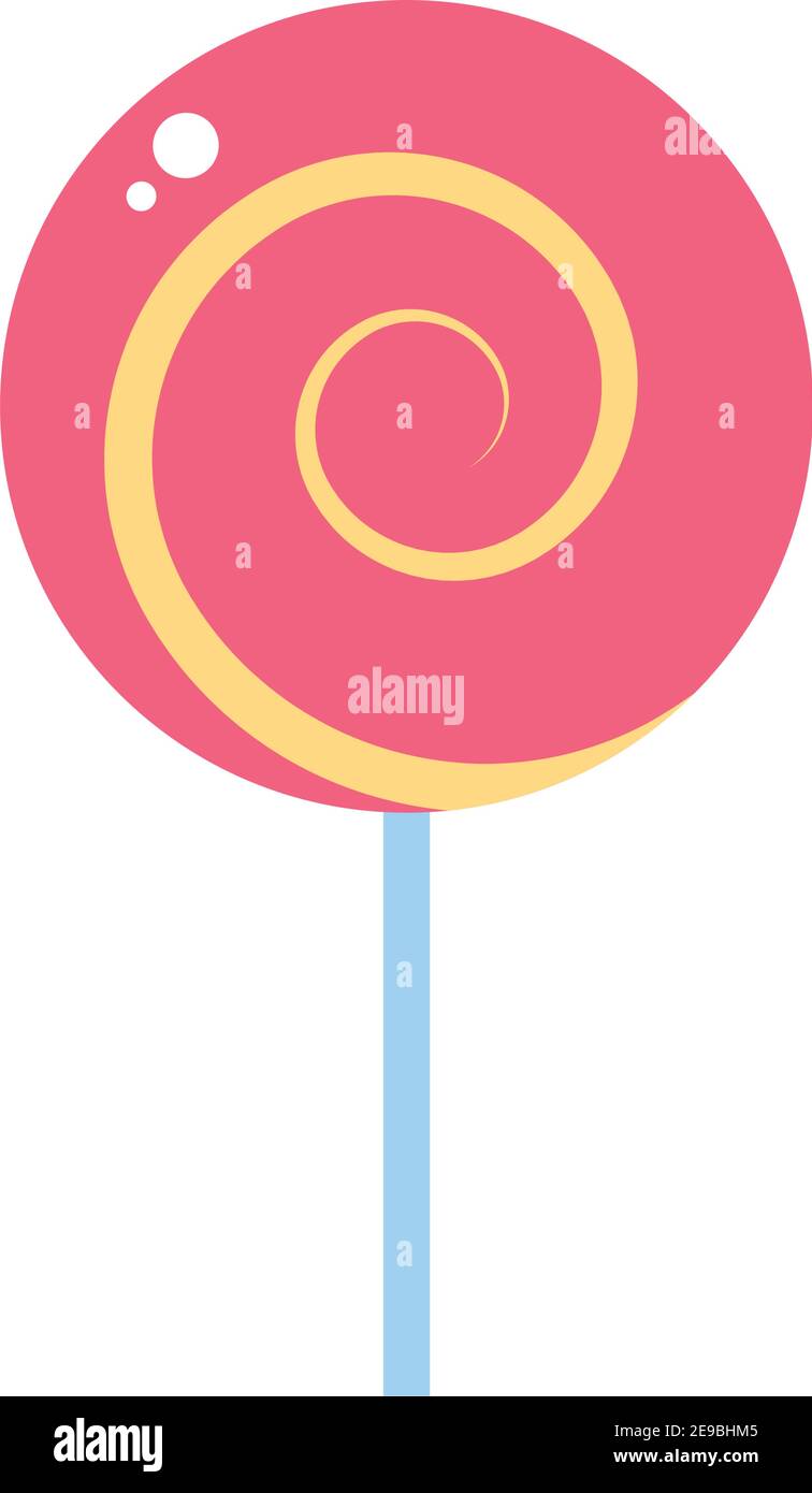 candy lolly icon over white background, colorful design, vector ...