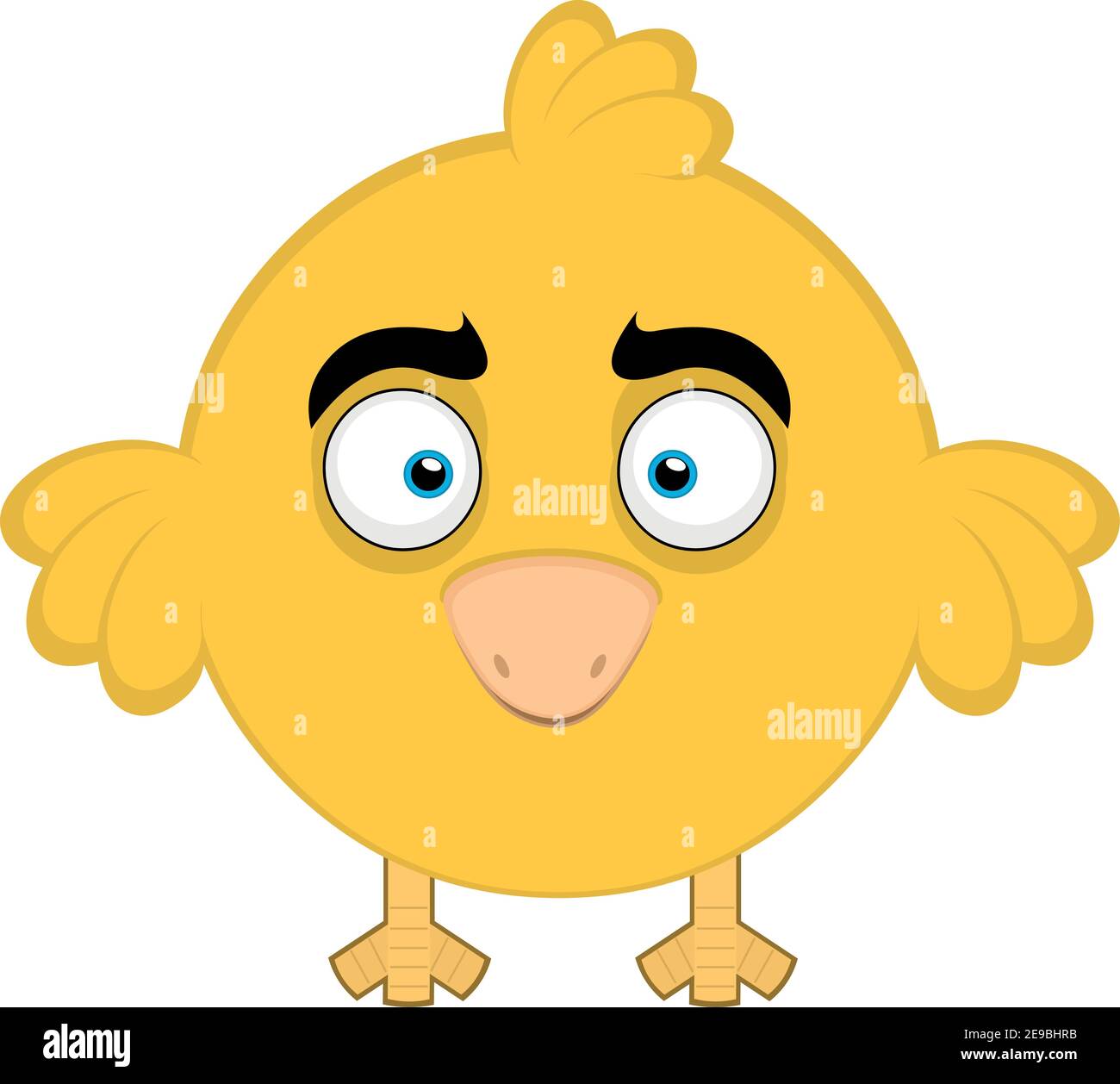 Vector illustration of a cartoon chick Stock Vector Image & Art - Alamy
