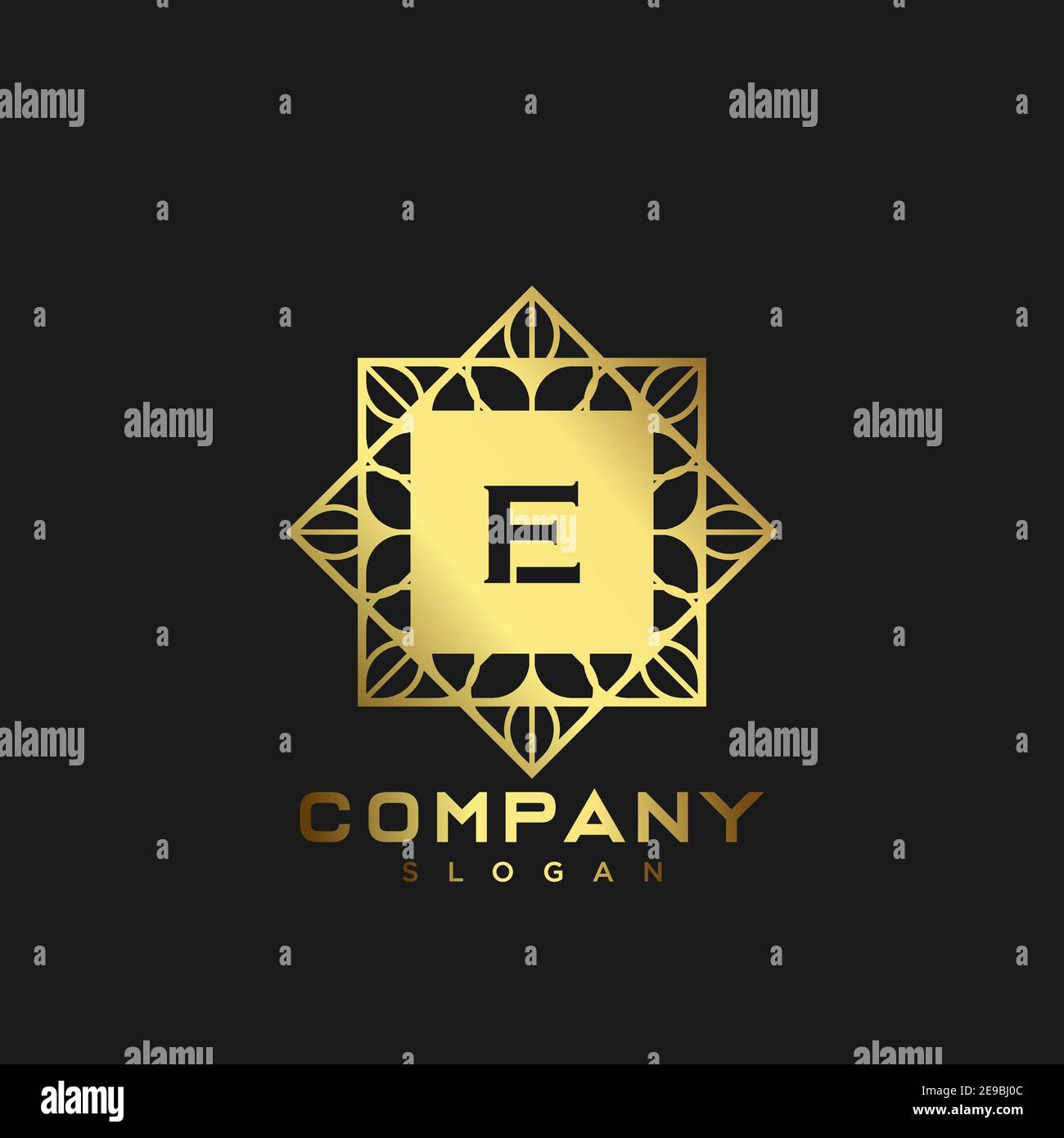 E logo vector vectors hi-res stock photography and images - Alamy