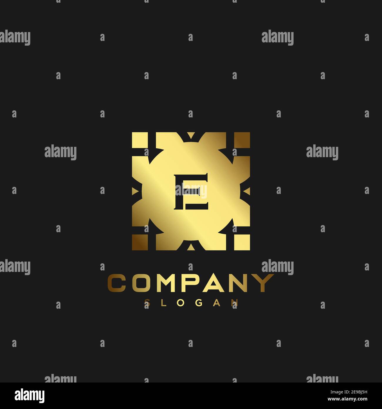 E logo vector vectors hi-res stock photography and images - Alamy
